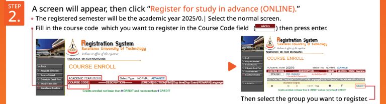 Online pre-registration process for students in round 1: Portfolio ...