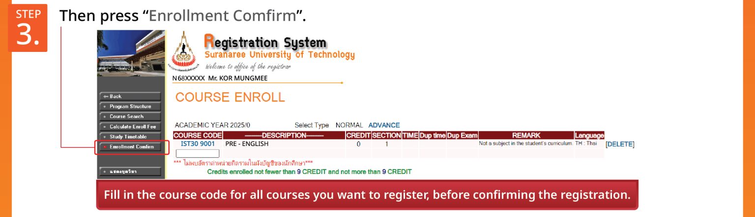 Online pre-registration process for students in round 1: Portfolio ...