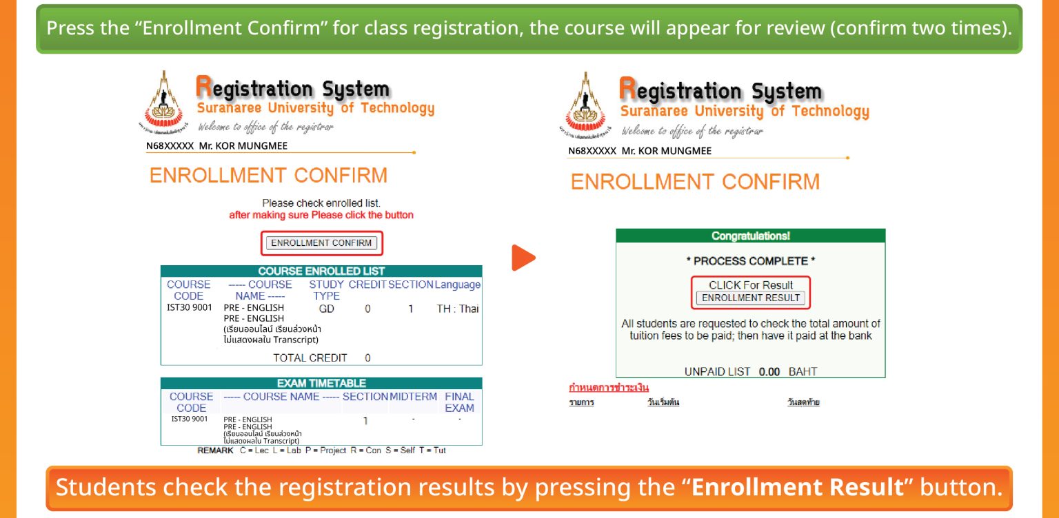 Online pre-registration process for students in round 1: Portfolio ...
